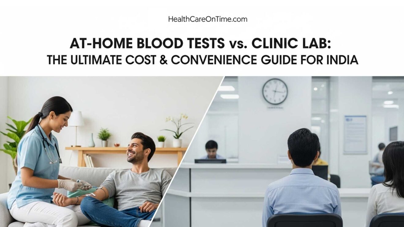 At-Home Blood Tests vs. Clinic Labs in India - HealthcareOnTime