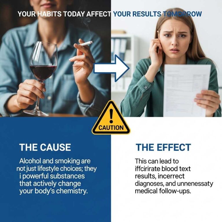 Can smoking or alcohol affect blood test results? - HealthcareOnTime