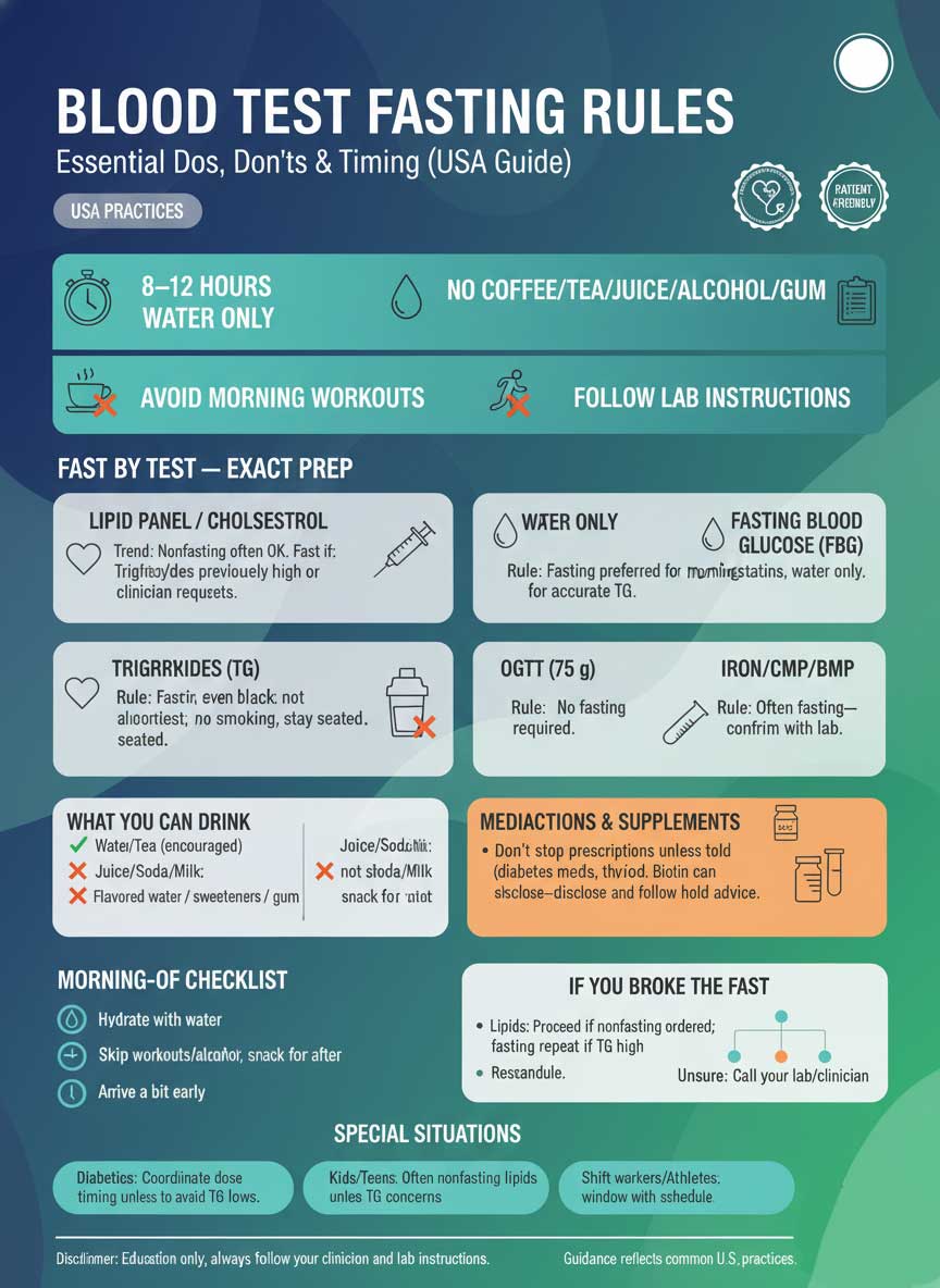 Blood Test Fasting Rules: Essential Dos, Don’ts & Timing - HealthcareOnTime