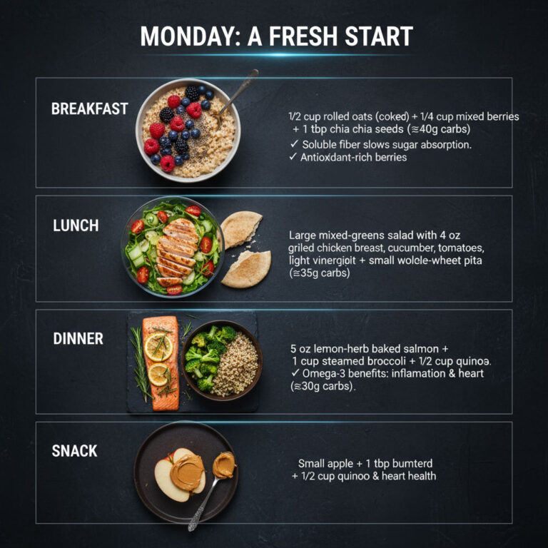 7-Day Sample Menu for Diabetes Patients (Really Effective but Simple ...