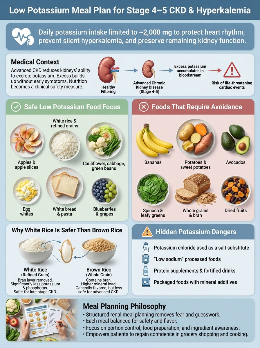 7-Day Low Potassium Meal Plan: Safe, Simple, and Kidney-Friendly ...