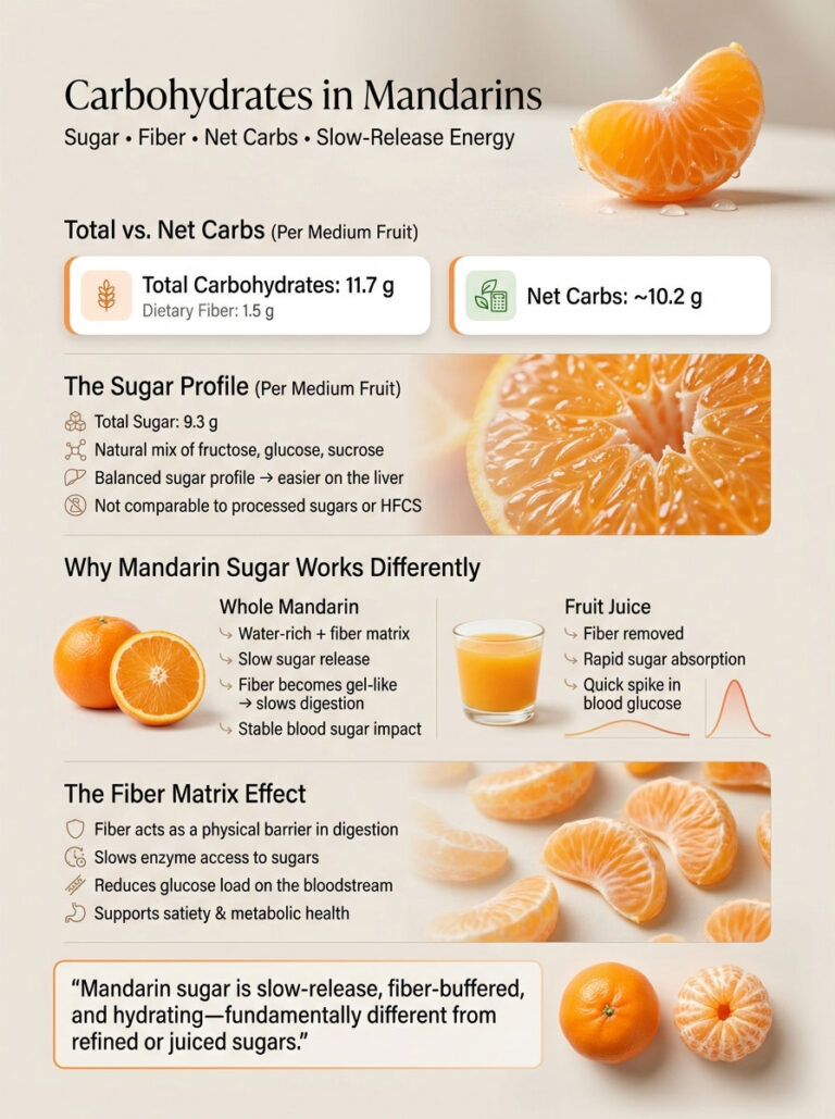 Mandarin Orange Nutrition: Exact Calories, Carbs, GI Score & Surprising ...