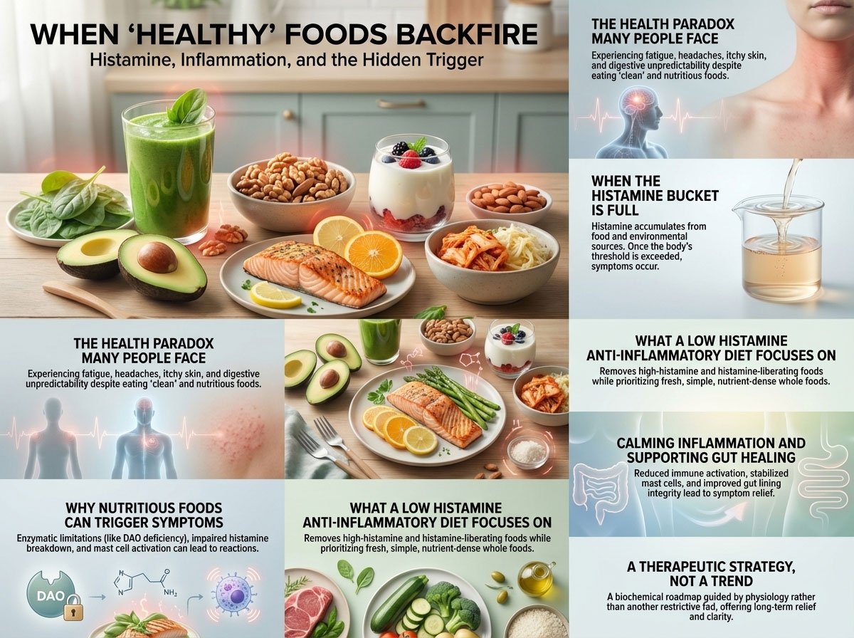 Low Histamine Anti-Inflammatory Diet: Complete Food List, Benefits, and ...