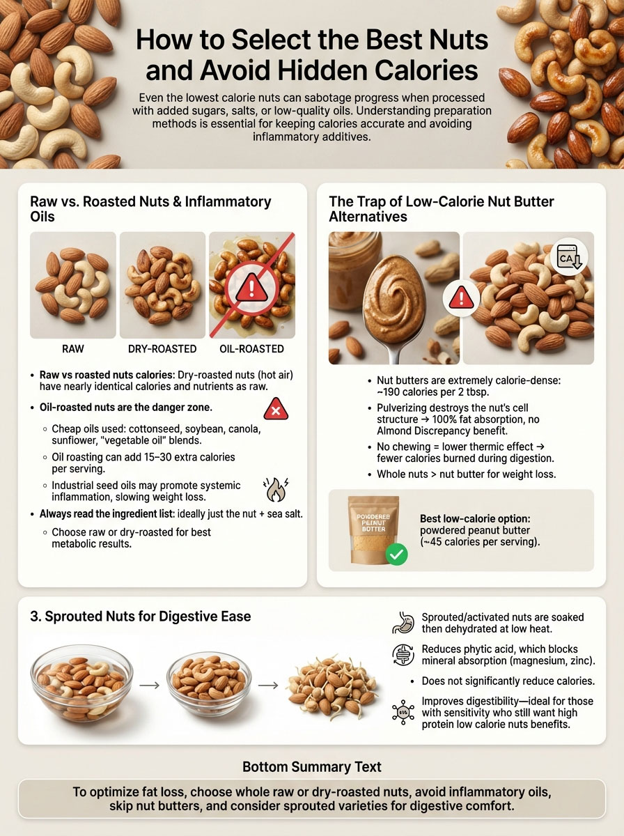 The Best Low Calorie Nuts for Weight Loss (Ranked by Fat Content ...