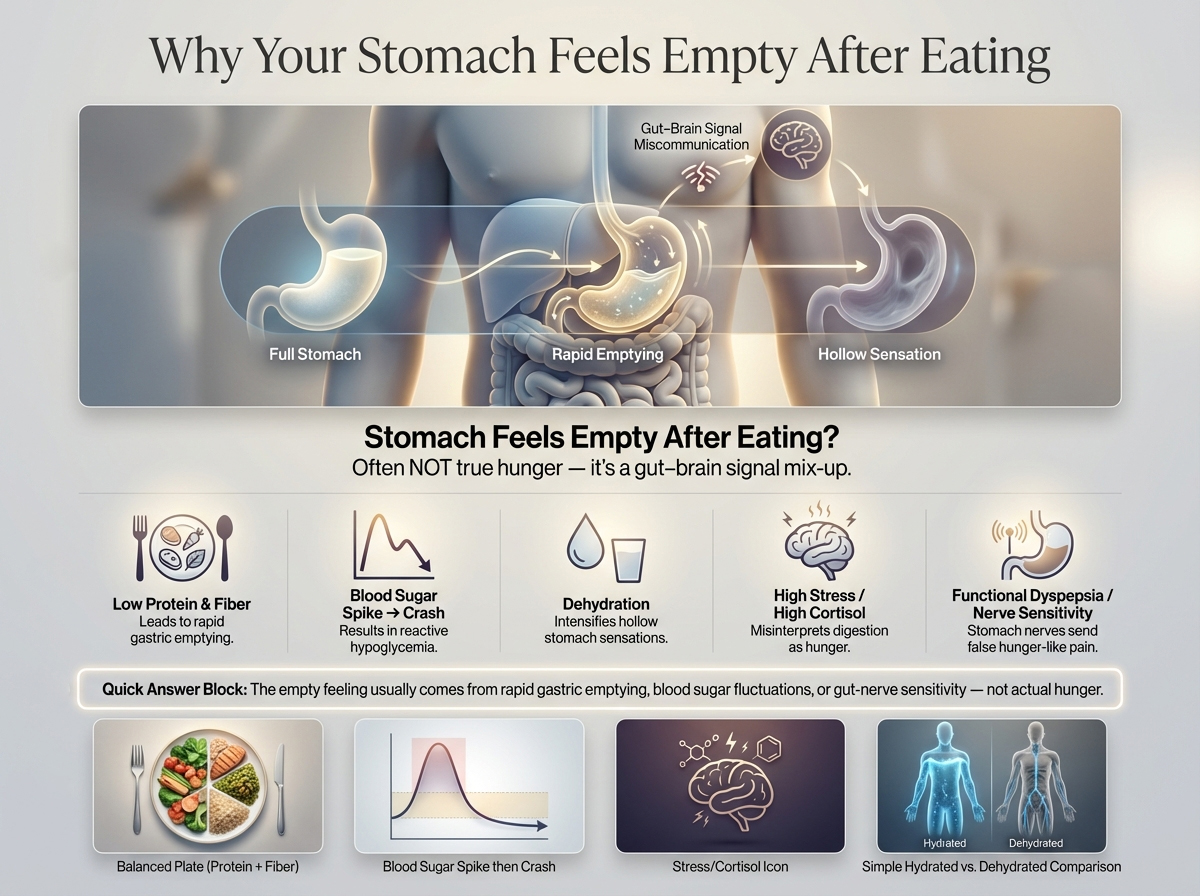 Stomach Feels Empty After Eating? 7 Surprising Causes (and Fixes ...