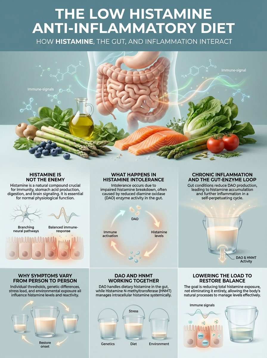 Low Histamine Anti-Inflammatory Diet: Complete Food List, Benefits, and ...