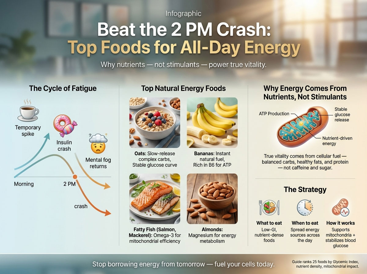 What Foods Give You Energy? Top 25 Natural Foods Ranked - HealthcareOnTime