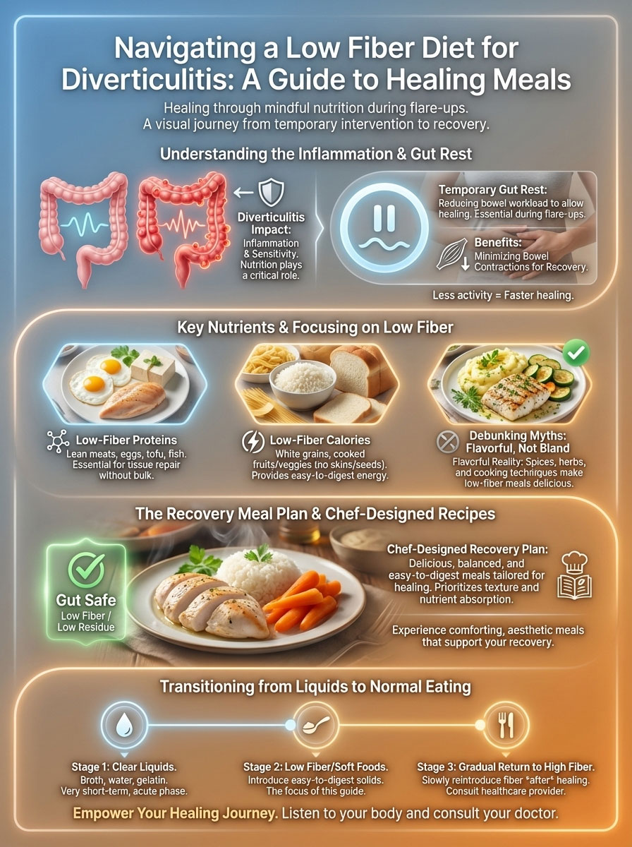 7 Low Fiber Meals for Diverticulitis: Gentle Dinner Recipes for Gut ...