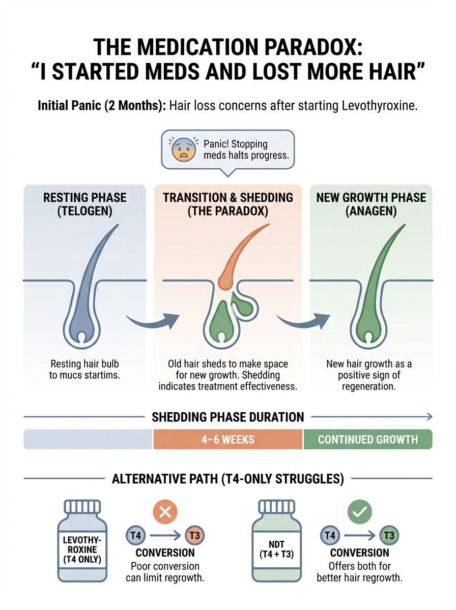 Thyroid Hair Loss: Will It Grow Back? (Regrowth Guide) - HealthcareOnTime