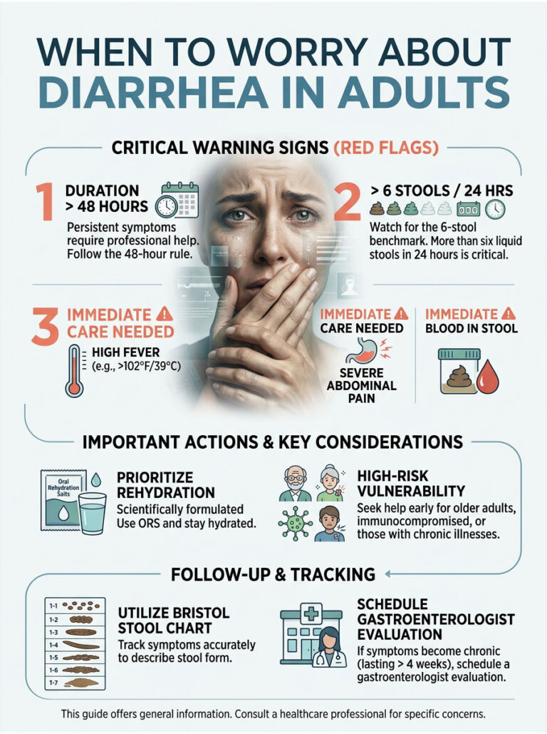 When to Worry About Diarrhea in Adults: Warning Signs, Red Flags, and ...