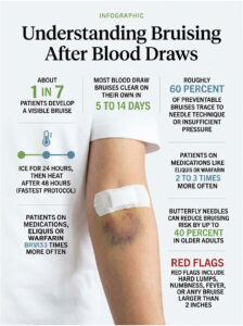 Bruise After Blood Draw: Causes, Healing & Red Flags - HealthcareOnTime
